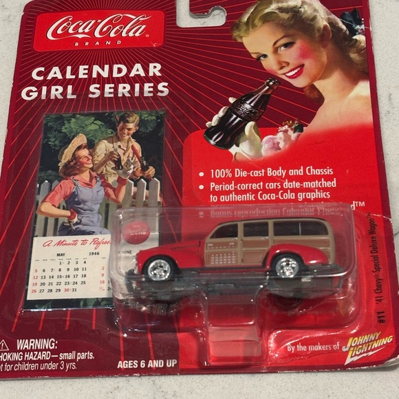 Coca Cola | Other | Coca Cola Red Calendar Girl Series Diecast Car ...